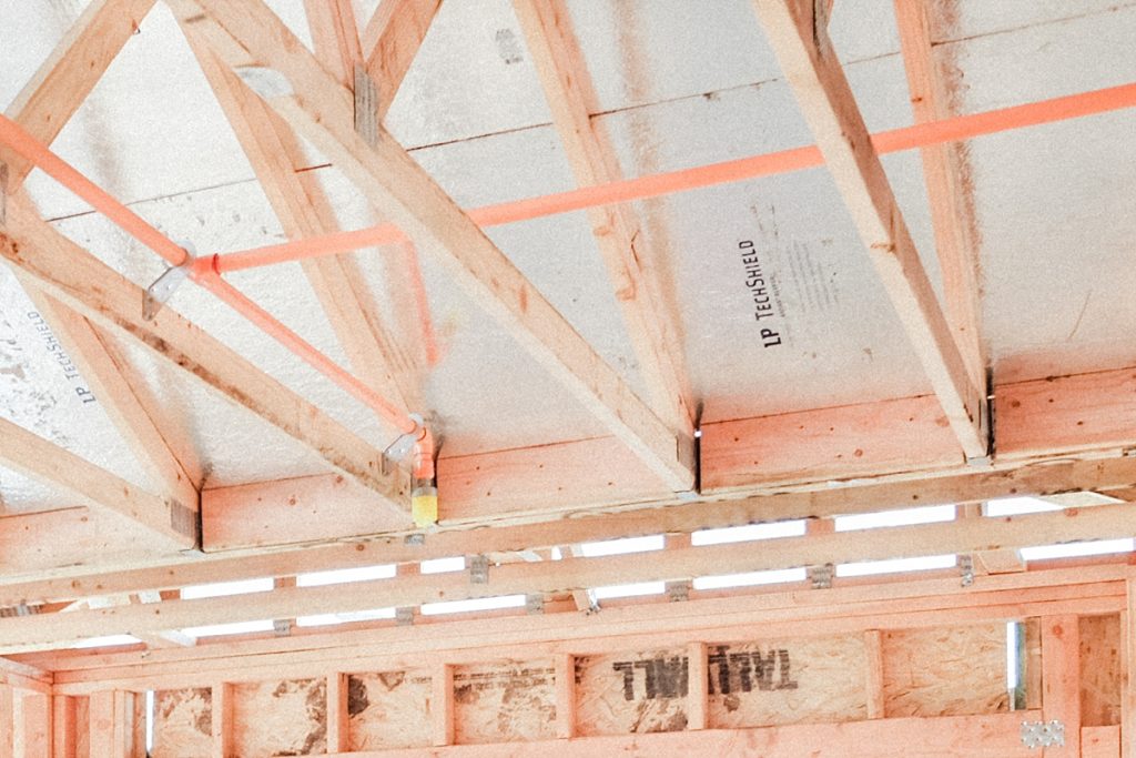 Porch Awning + Fire Sprinkler System Are Installed